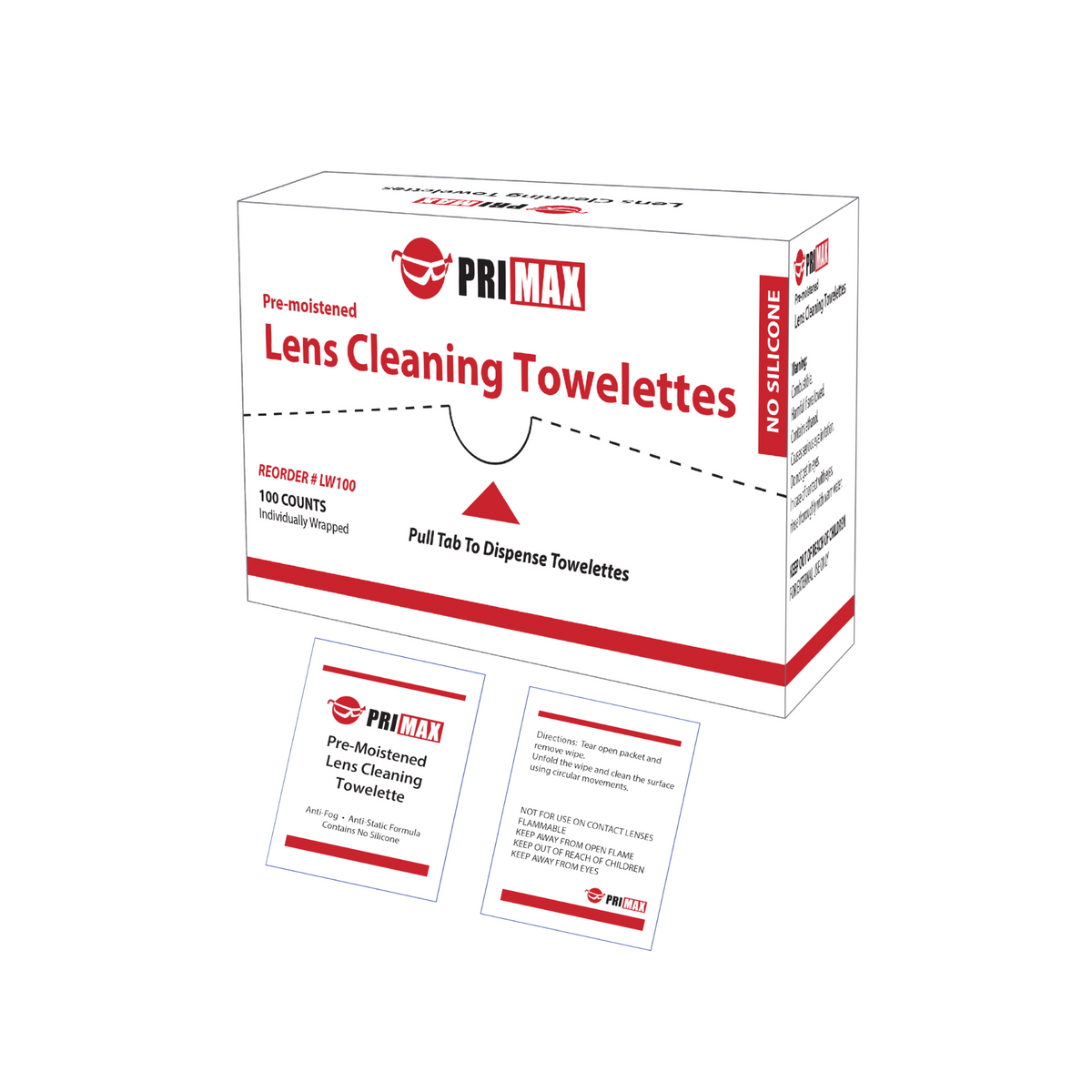 Pre-Moistened Lens Cleaning Towelettes, Anti-Static & Non- Abrasiv ...