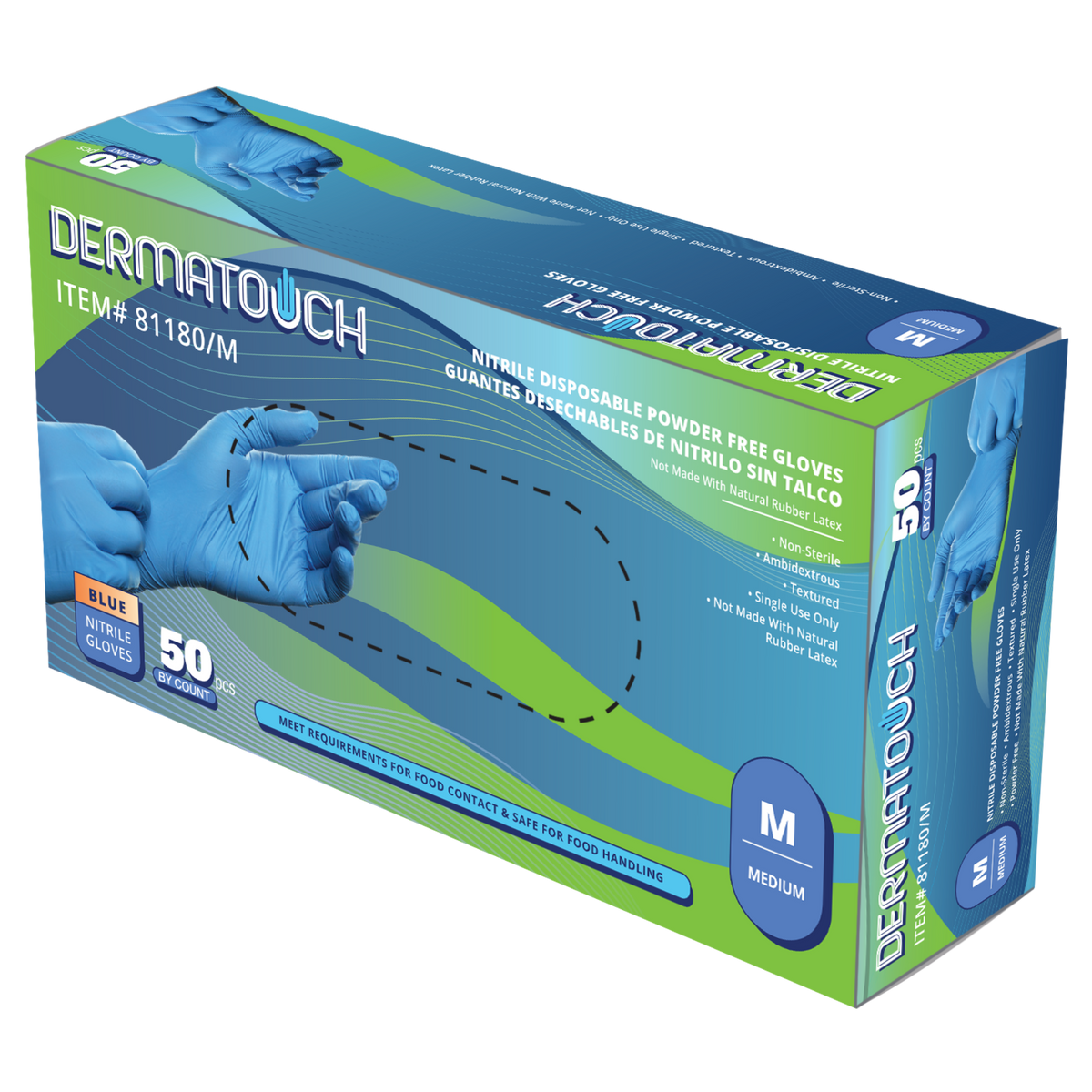 8 Mil Blue Nitrile Disposable Gloves – Powder-Free 81180 – Smart Supply