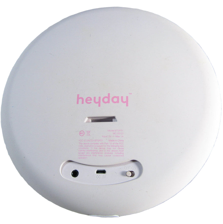 Heyday BTSP51LT Round Portable Bluetooth Speaker Rechargeable Lightly ...